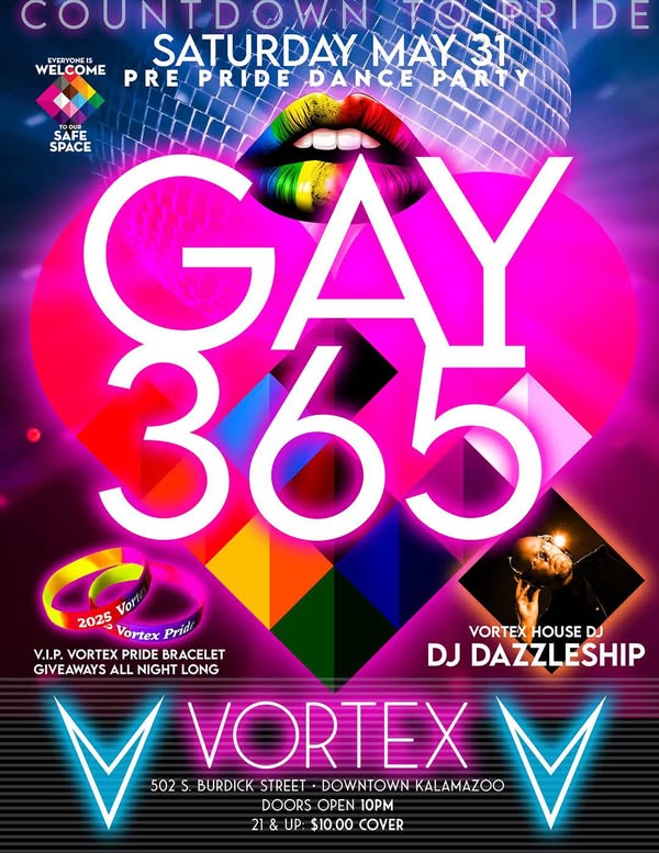 Countdown to Pride at Club Vortex – NowKalamazoo