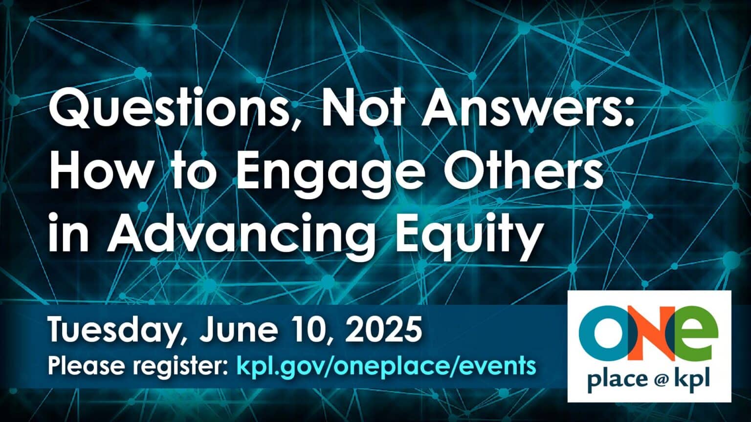 Questions, Not Answers: How to Engage Others in Advancing Equity ...